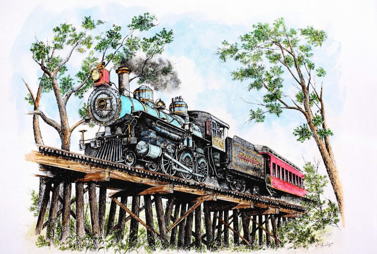 Ft. Worth Tarantula Train – Larry Bridges Art