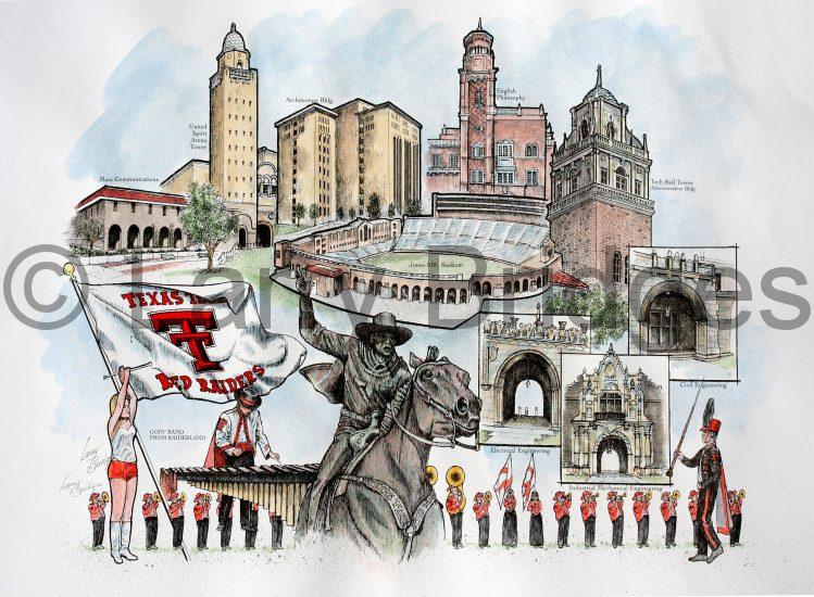 Texas Tech Towers – Larry Bridges Art